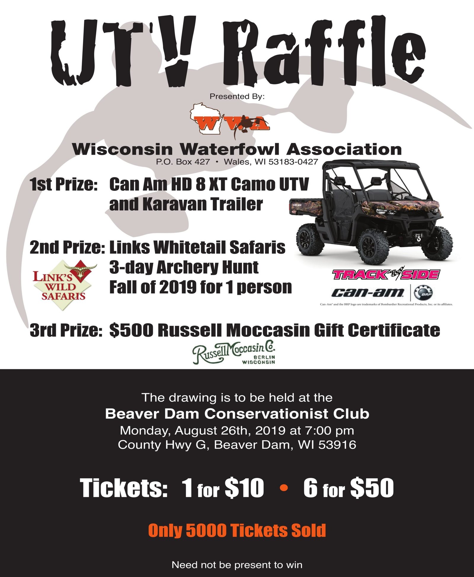 WWA's UTV Raffle Drawn - Wisconsin Waterfowl Association